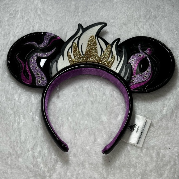 Disney | Accessories | Disney Villain Ursula Minnie Mouse Purple Patten ...